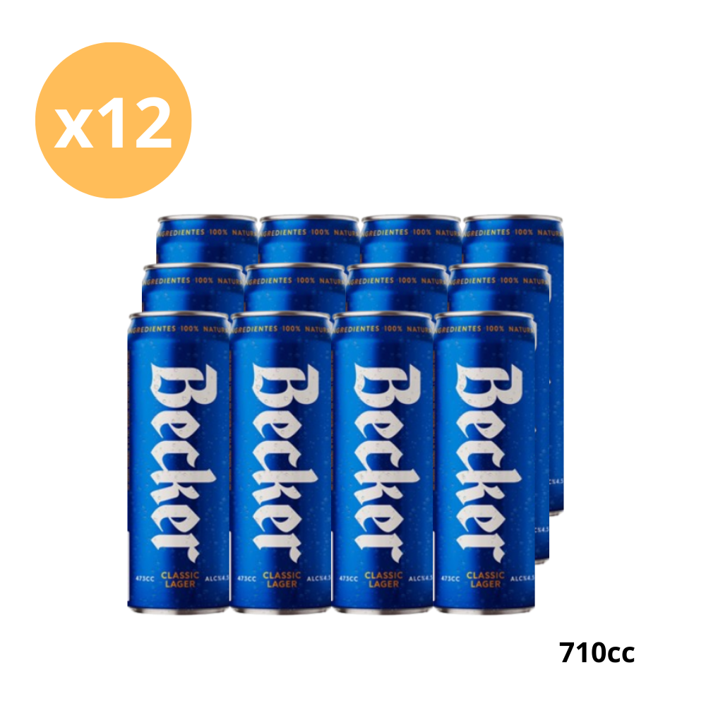 Pack x12 Latón Cerveza Becker 710 cc – Entrelatas