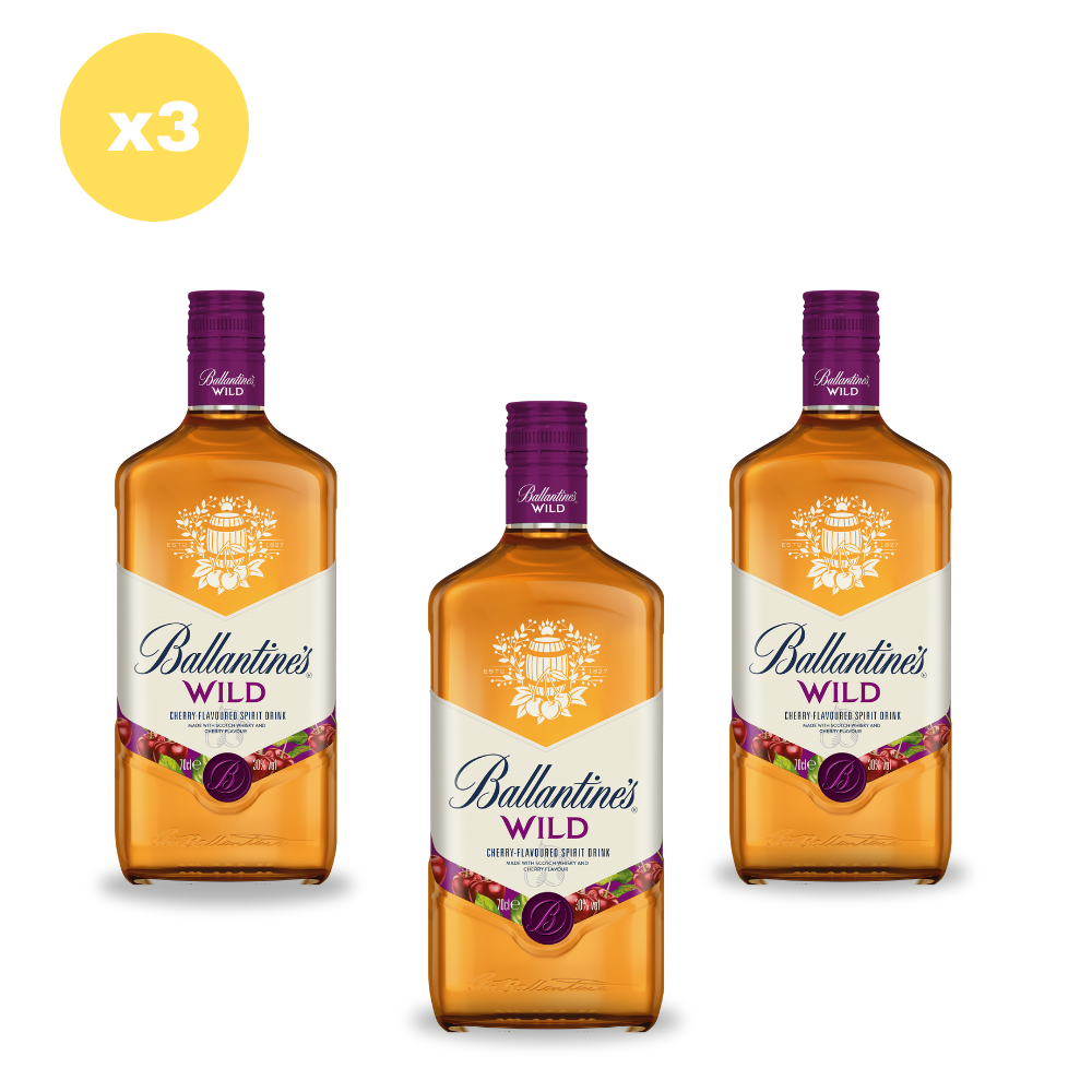 Pack x3 Whisky Ballantines Wild 700cc – Entrelatas