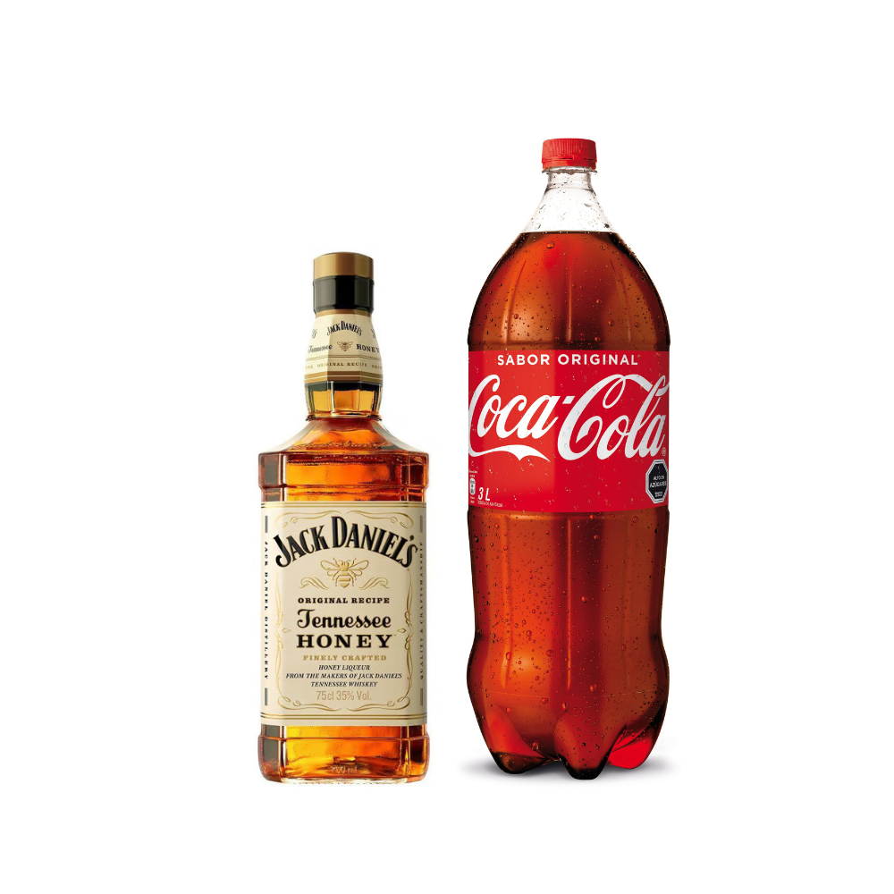 Promo Whisky Jack Daniels Honey 750 ml 40° + Bebida 3 Lts Variedades – Entrelatas