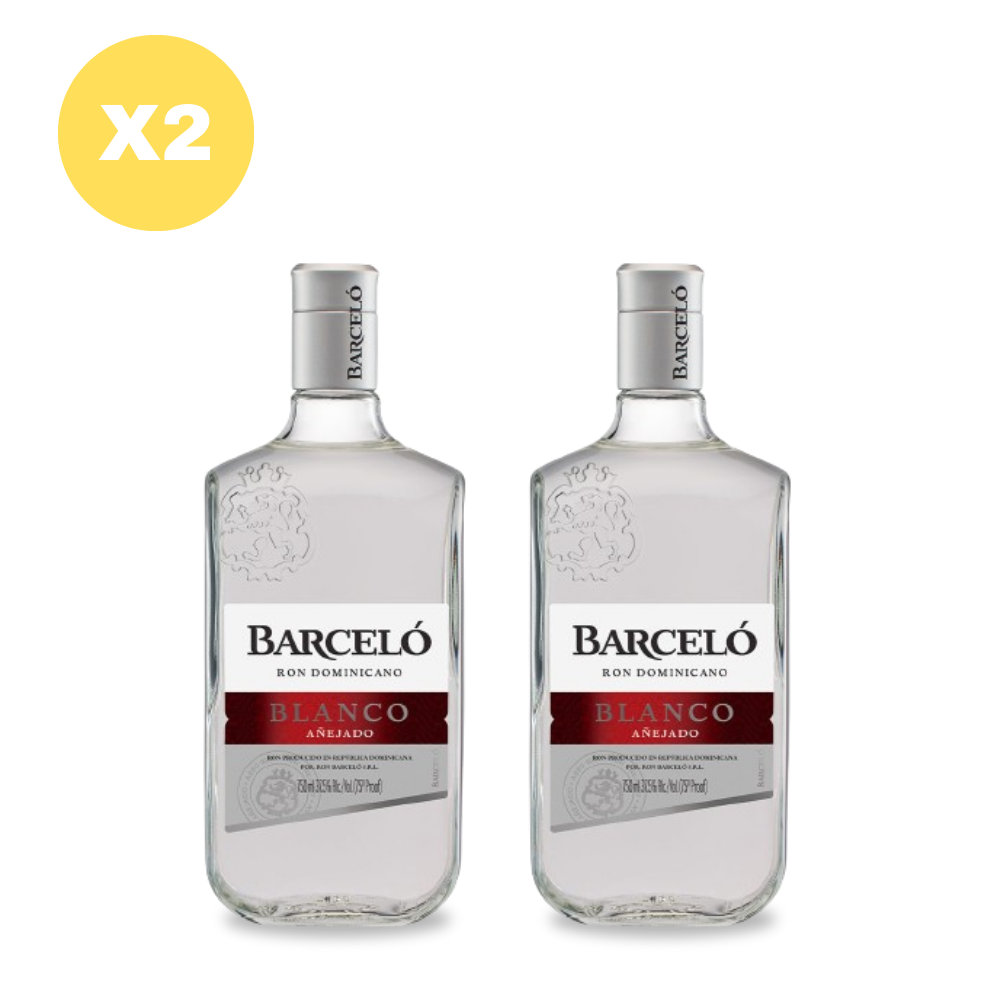 Pack x2 Ron Barceló Blanco 750ml – Entrelatas