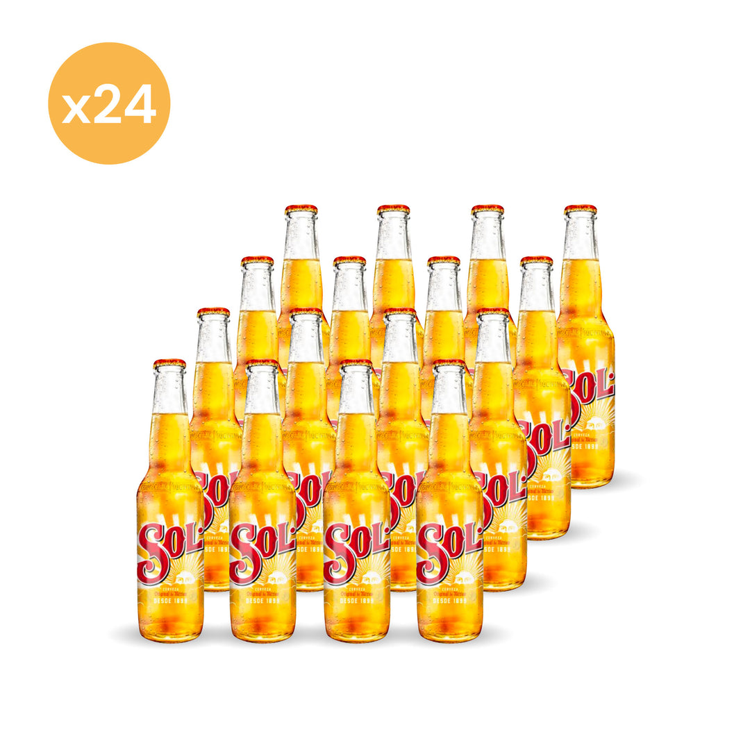 Pack x24 Cerveza Sol 355 cc – Entrelatas