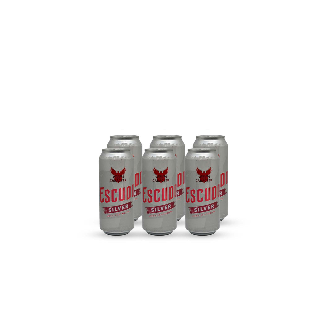 Pack x6 Cerveza Escudo Silver Lata 473 cc – Entrelatas