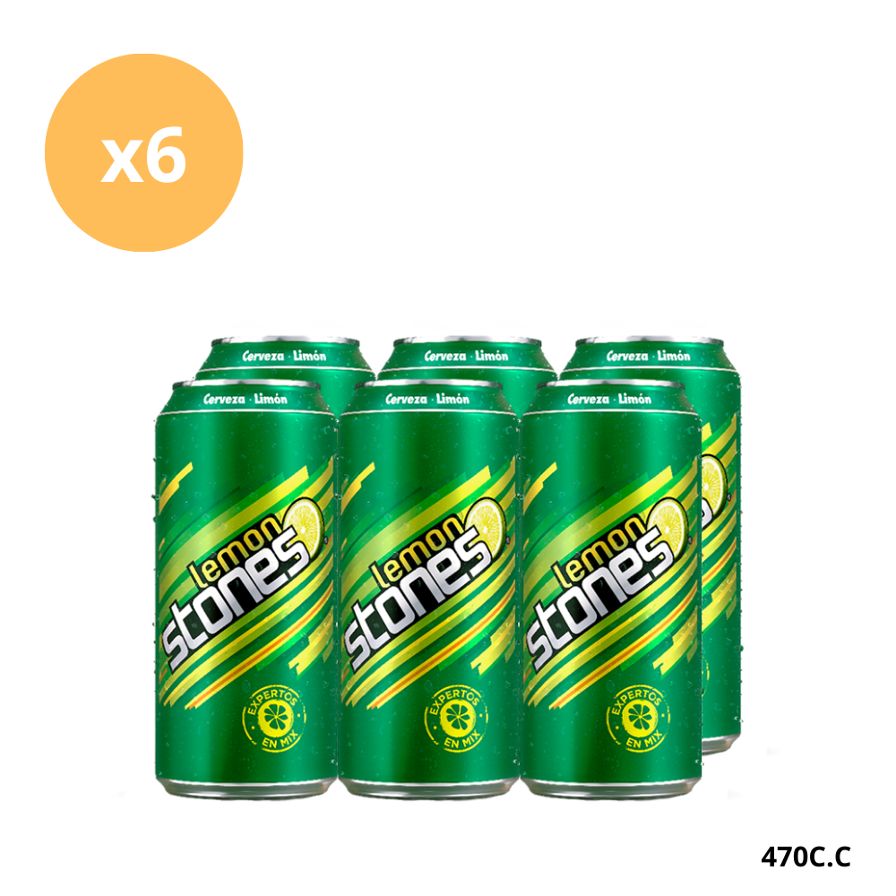 Pack Cerveza Lemon Stones x6 470c.c – Entrelatas